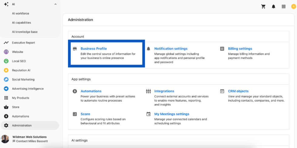 How to Set Up Your Account in the Wildman Dashboard - Wildman Web Solutions