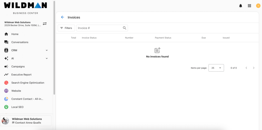 Viewing Your Wildman Invoices - Wildman Web Solutions